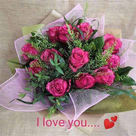 I Love You Pink Roses